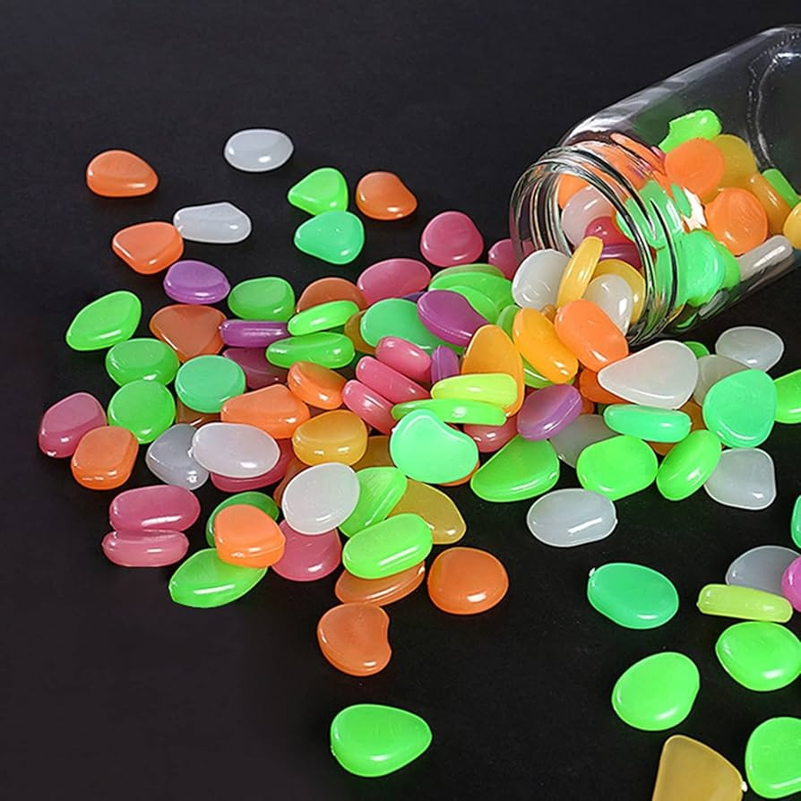 Colourful Radium Luminous Stones 100 Pcs - Shopnest BD